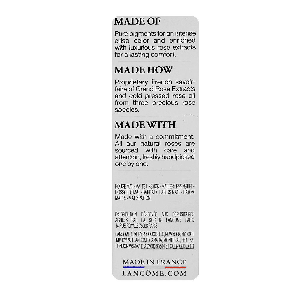 Purchase Lancome L'Absolu Rouge Drama Matte Lipstick, 3.4g, 196 French ...