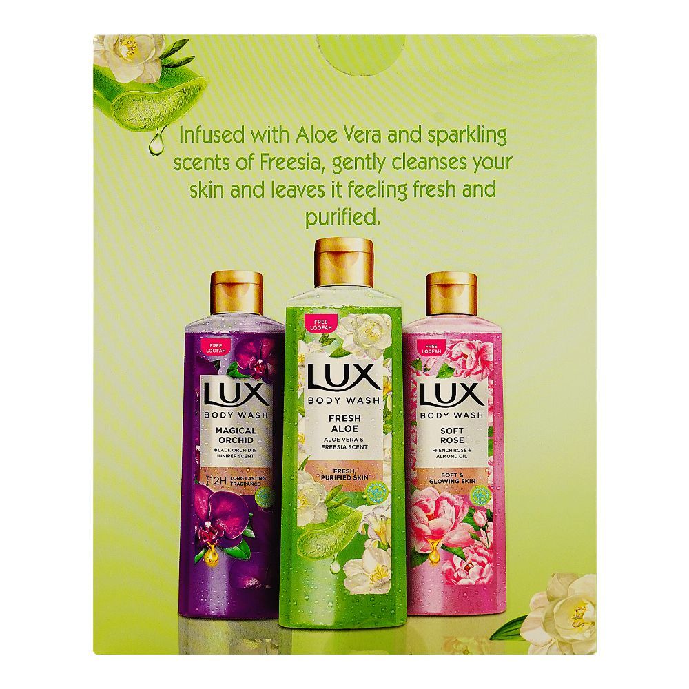 Buy Lux Fresh Aloe Body Wash with Aloe Vera & Freesia Scent, Paraben ...