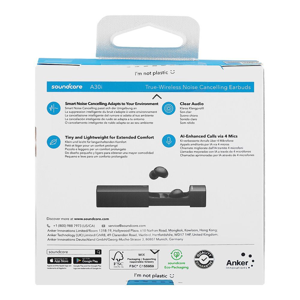Purchase Anker Soundcore A30i Smart Noise Cancelling Tiny Wireless ...