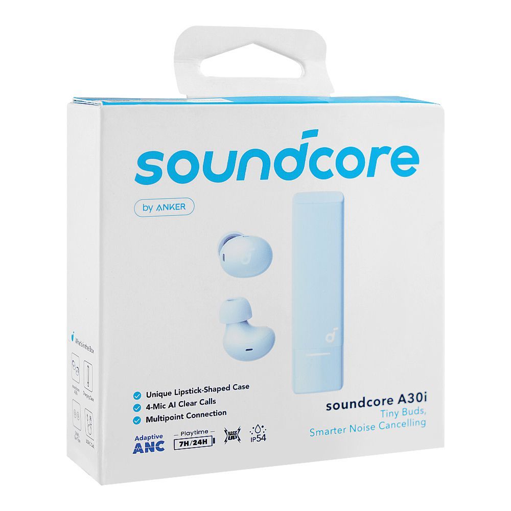 Anker Soundcore A30i Smart Noise Cancelling Tiny Wireless Earbuds, 24H ...