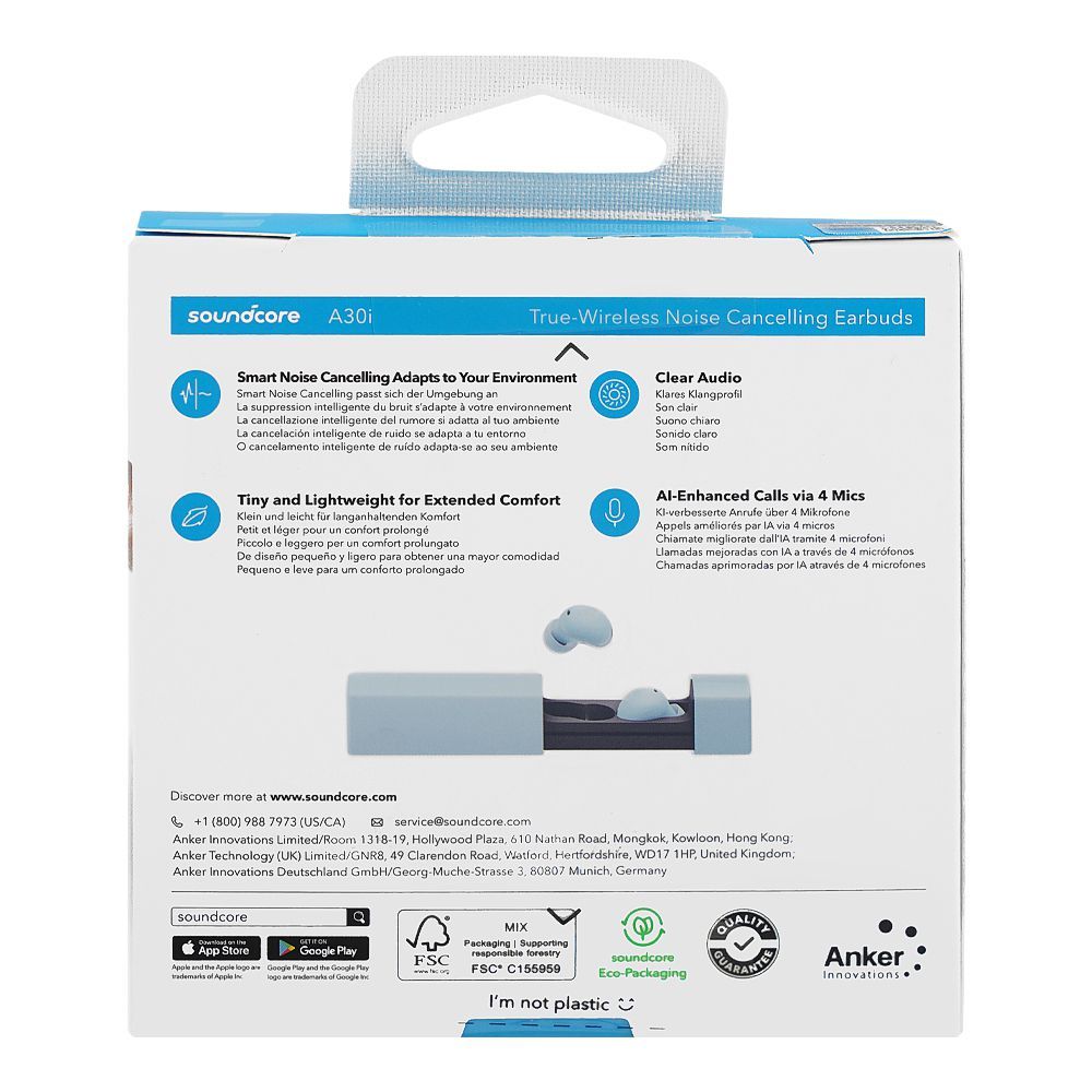 Buy Anker Soundcore A30i Smart Noise Cancelling Tiny Wireless Earbuds ...