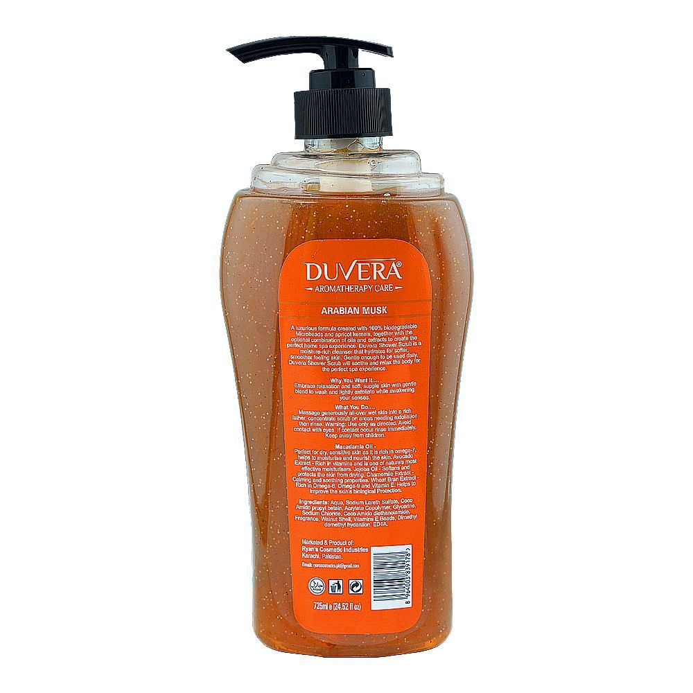 Duvera Arabian Musk World SPA Shower Scrub, Glycerine, Vitamin E, 725ml