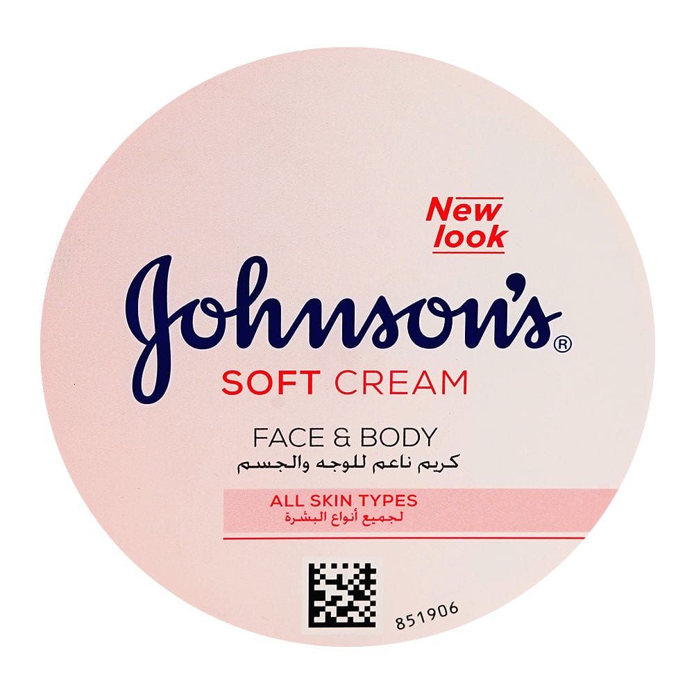 Johnson Face & Body Soft Cream, For All Skin Types, 200ml