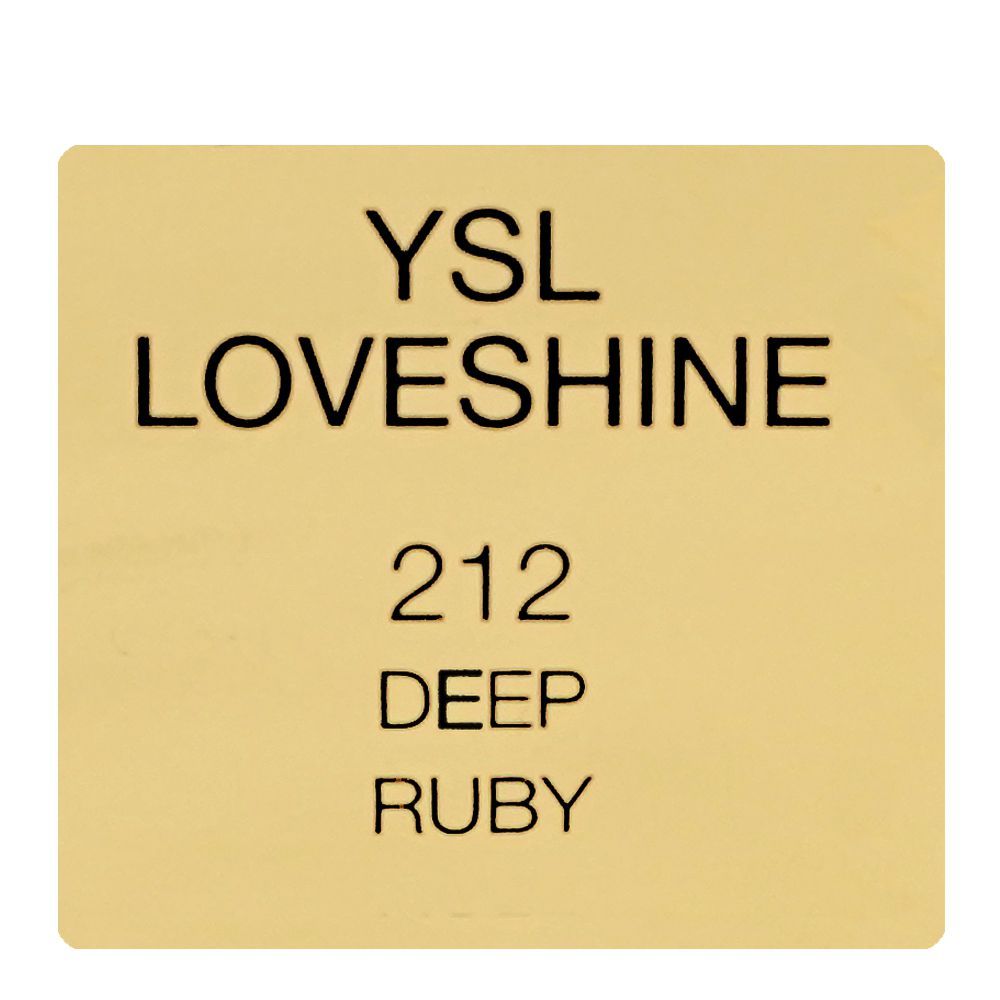 Yves Saint Laurent Love Shine Lipstick, 3.2g, 212 Deep Ruby