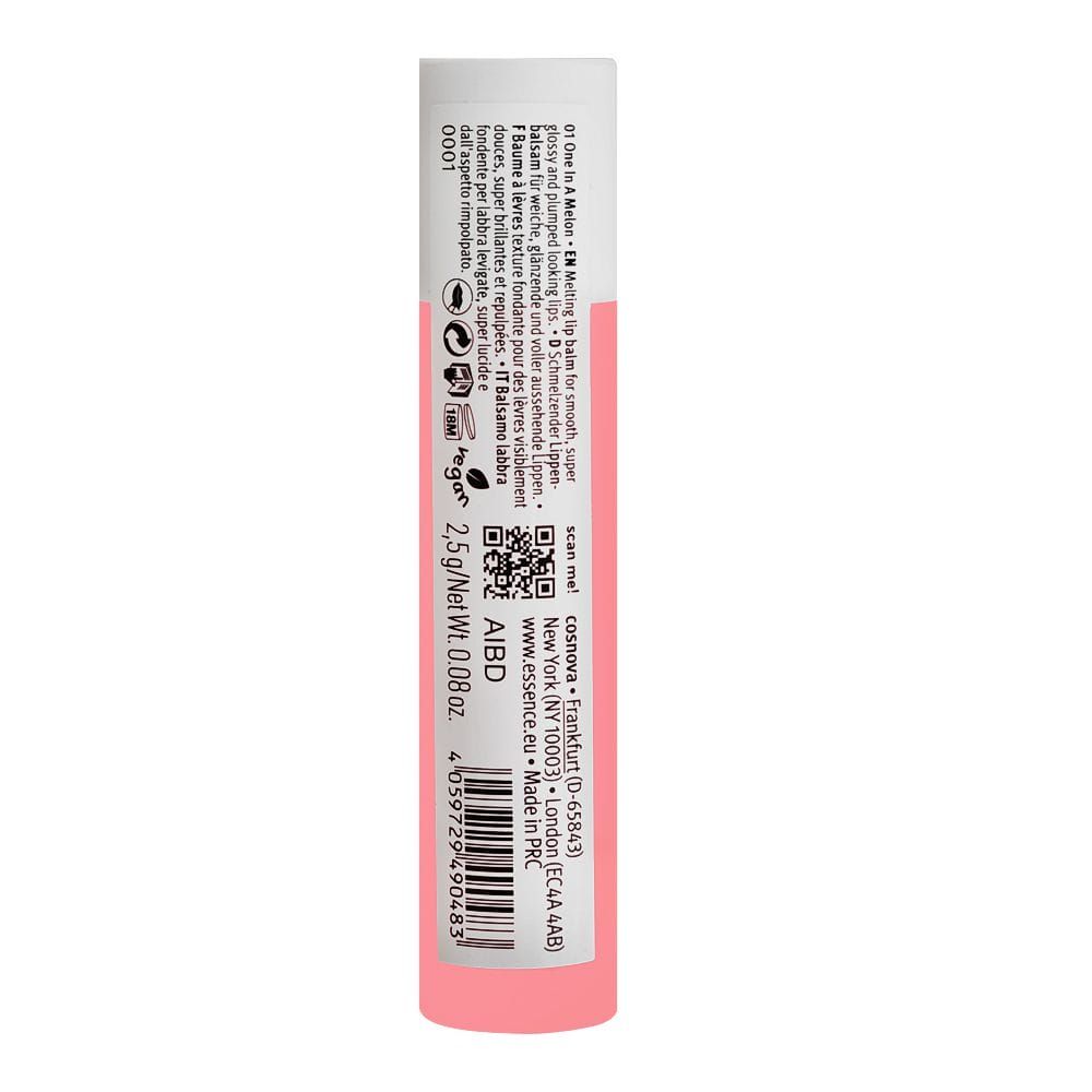 Essence Juicy Bomb Glossy Butter Lip Balm, 2.5g, 01 One In A Melon