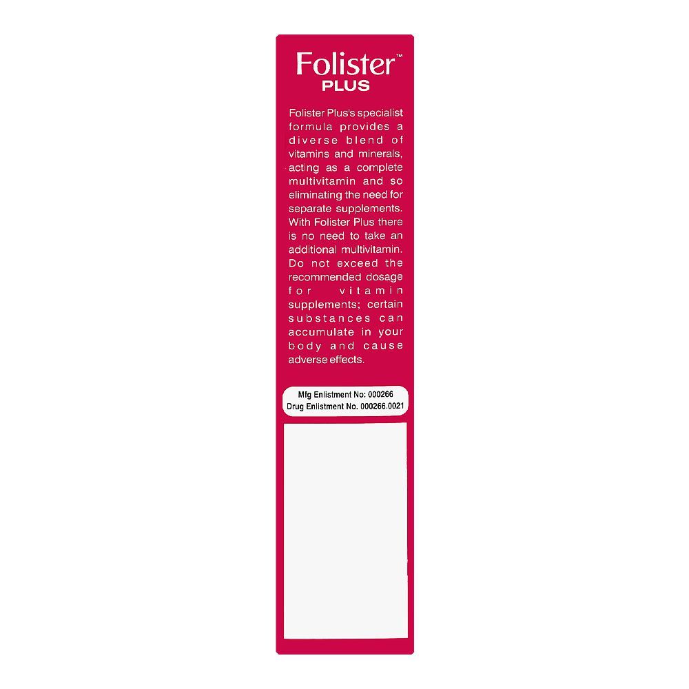 Folister Plus Tablets, Box (30 Tablets)