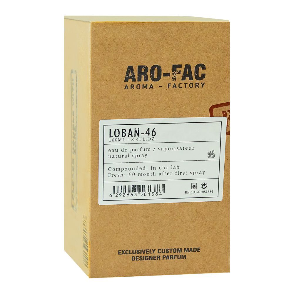 Aro-Fac Loban-46, Eau De Parfum, For Men & Women, 100ml