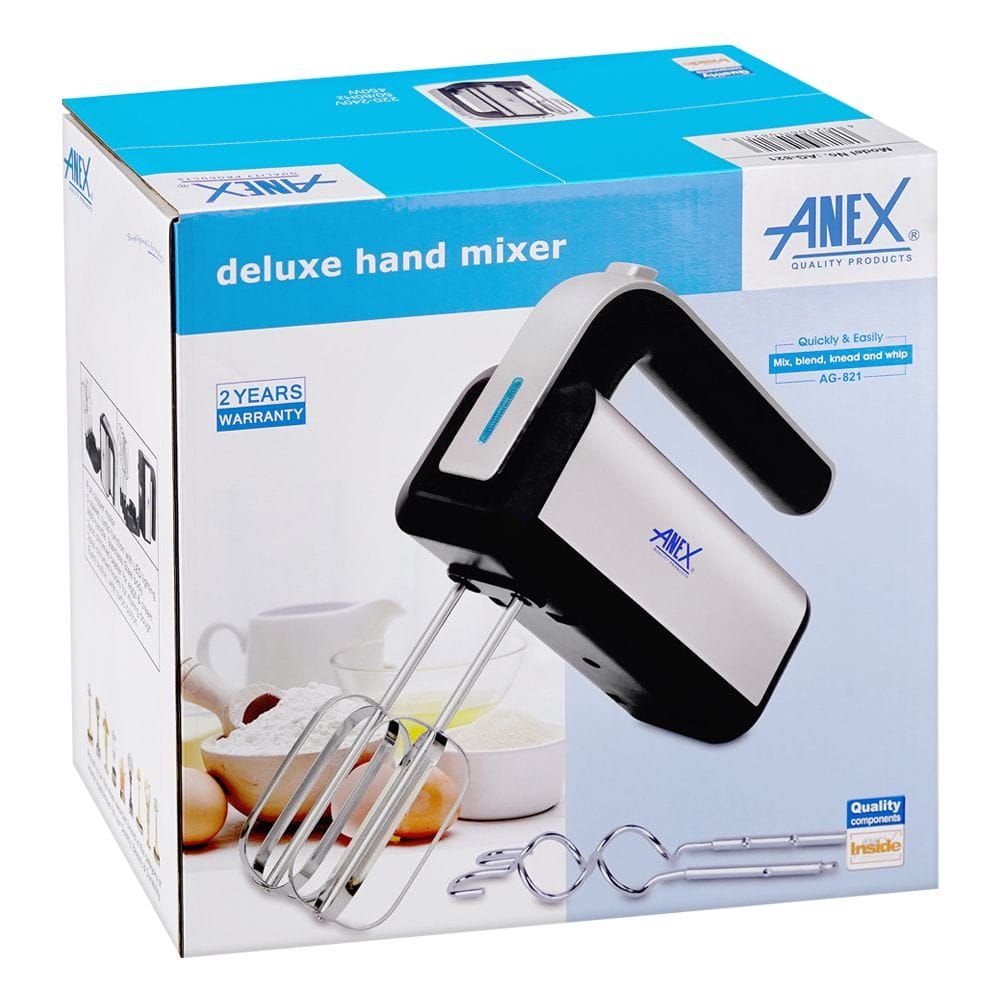 Anex Deluxe Hand Mixer, 450W, Black, AG-821
