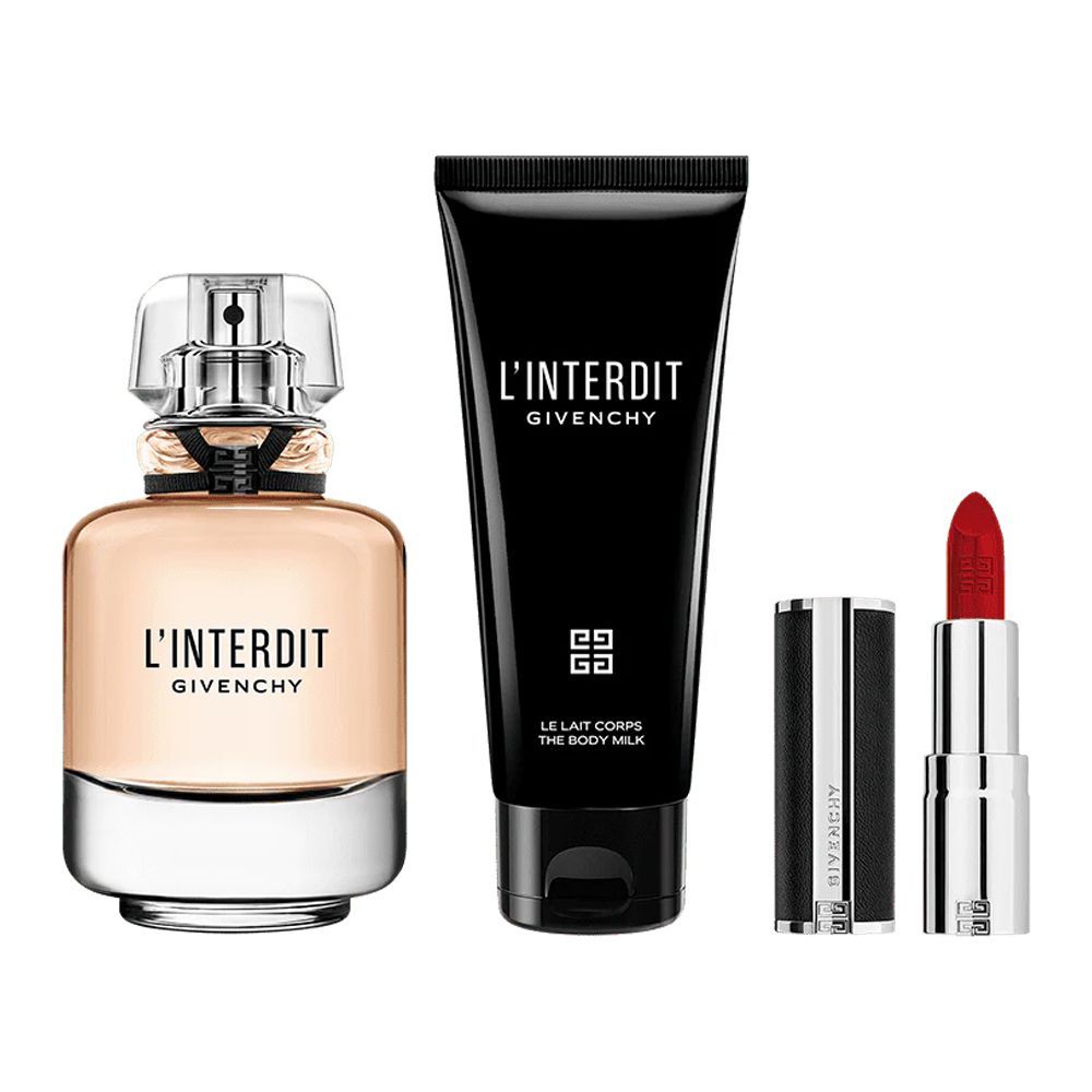 Givenchy L'Interdit Gift Set: Eau De Parfum 80ml+Body Milk 75ml ...