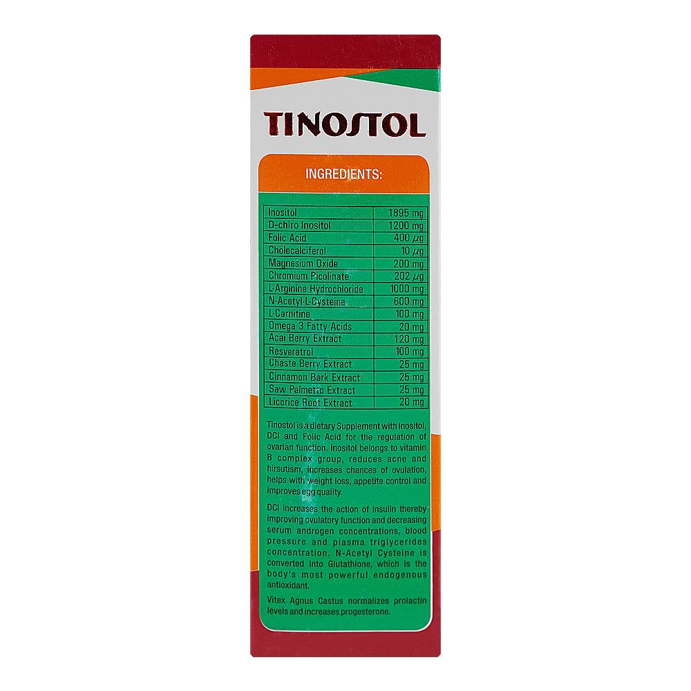Tinostol D-1200 Nutritional Supplement For PCOS, 10-Pack