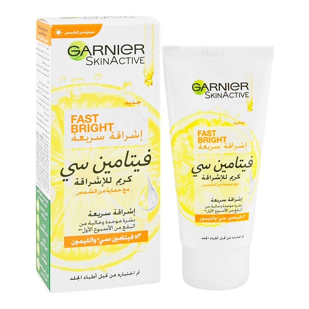 Garnier SkinActive Fast Bright Vitamin C & Lemon Day Cream with UV ...