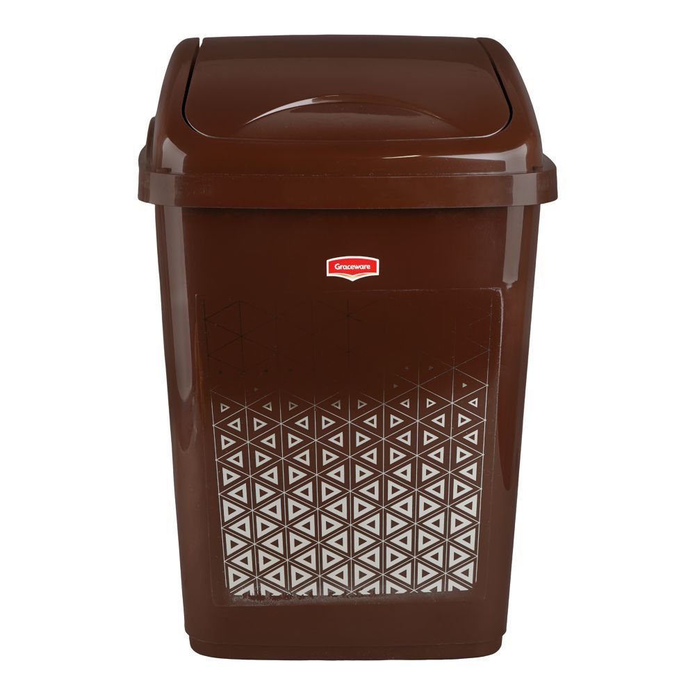 Graceware Eco Dustbin, 26 Liters, Brown