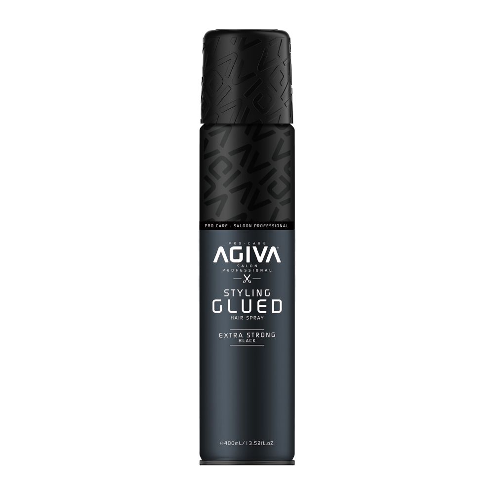 Agiva Professional Styling Glued Hair Spray, Extra Strong, Black , 400ml