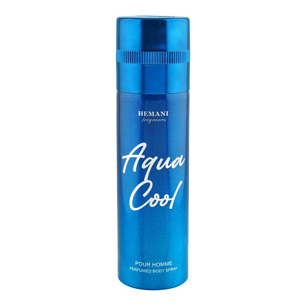 Hemani Aqua Cool Perfumed Deodorant Body Spray, For Men, 200ml