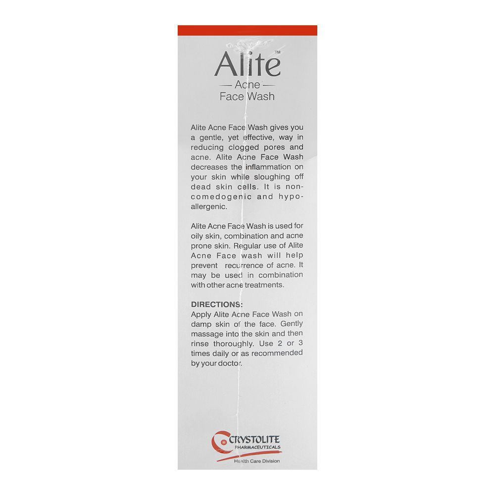 Crystolite Pharmaceuticals Alite Acne Face Wash, 125ml