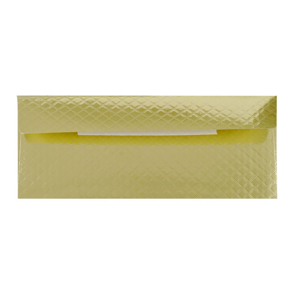 Royal Fancy Envelopes, Glossy Gold Check, 5-Pack, EUP-03