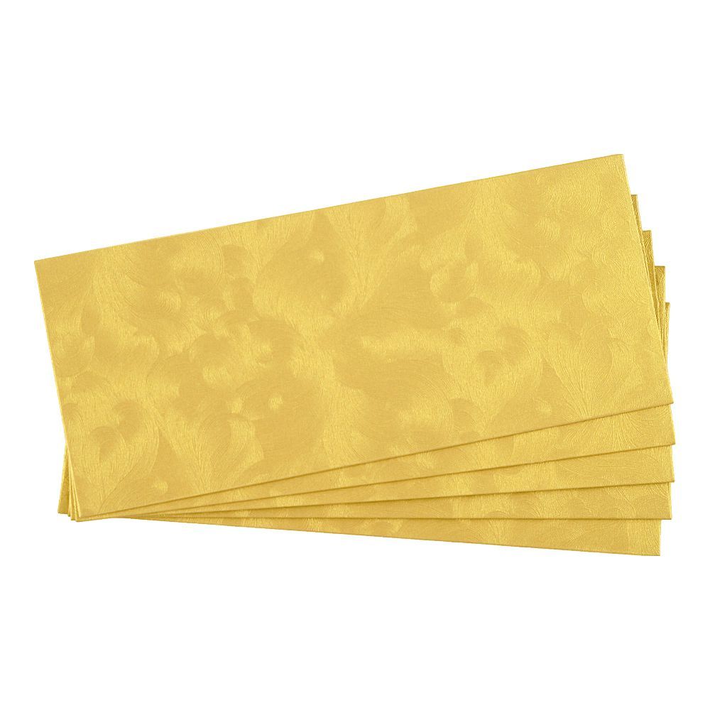 Royal Fancy Envelopes, Light Gold Pteris, 5-Pack, EUP-05