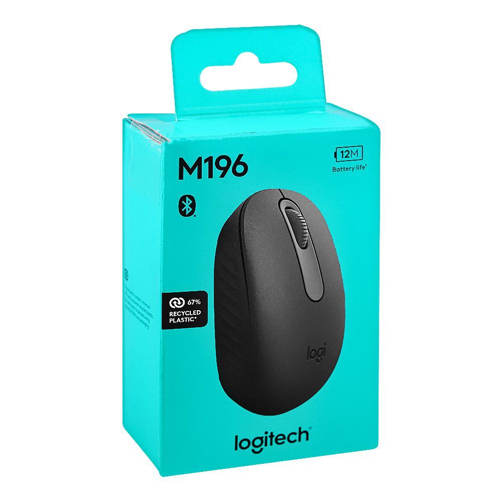 Logitech Bluetooth Wireless Mouse, Grey, M196 910-007462