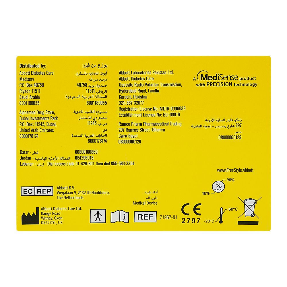 Free Style 2 Reader Libre Flash Glucose Monitoring System