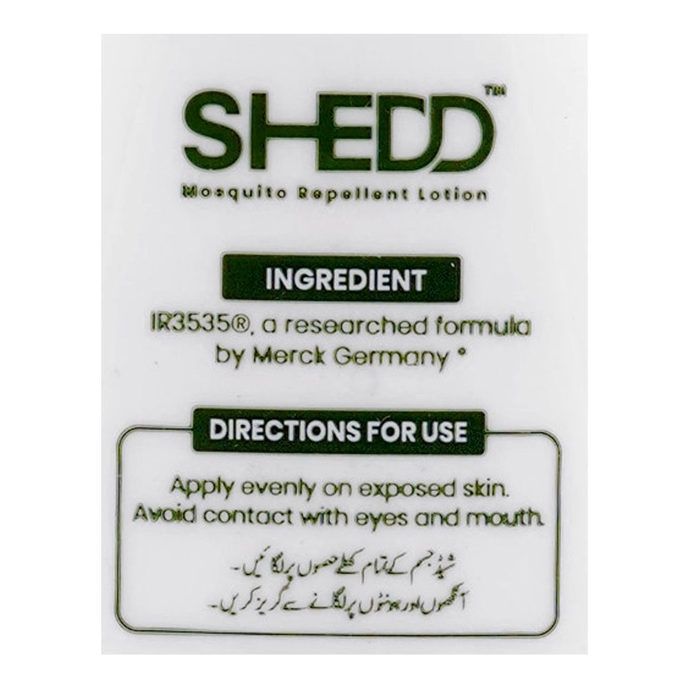 Shedd Mosquito Repellant Lotion, Deet Free, Long-Lasting Protection, 50ml