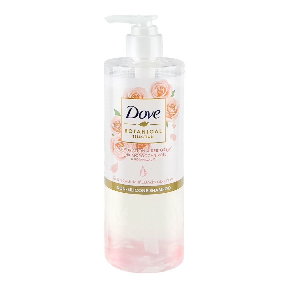 Dove Botanical Selection Hydration + Restore Shampoo, Paraben Free, For ...