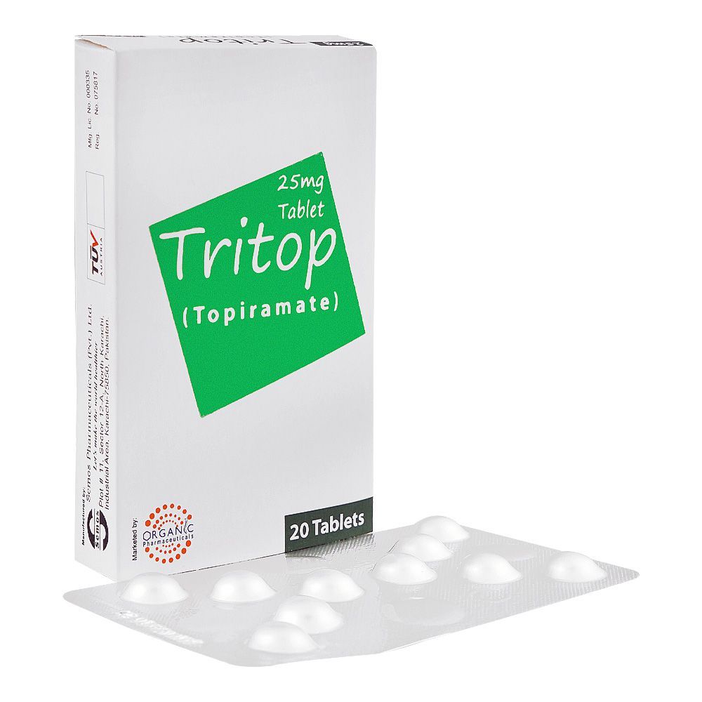 Organic Pharmaceuticals Tritop Tablet, 25mg, 20-Pack