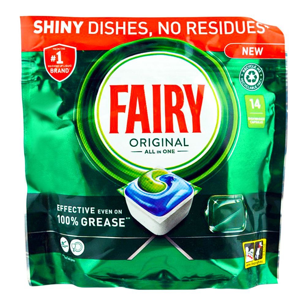 Fairy Original All In One Dishwashing Tablets, 14-Pack
