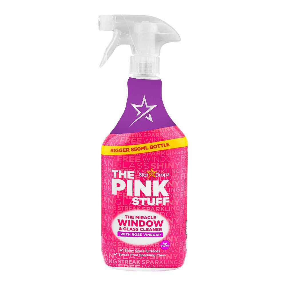 Star Drops The Pink Stuff Window & Glass Cleaner Trigger, 850ml