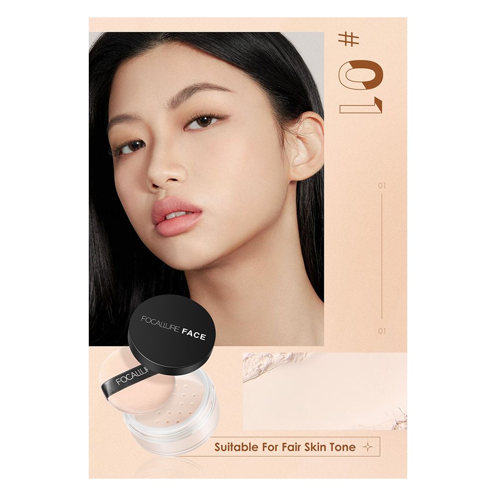Focallure Matte Setting Loose Powder, Waterproof, Oil-Control, 7g, FA-15