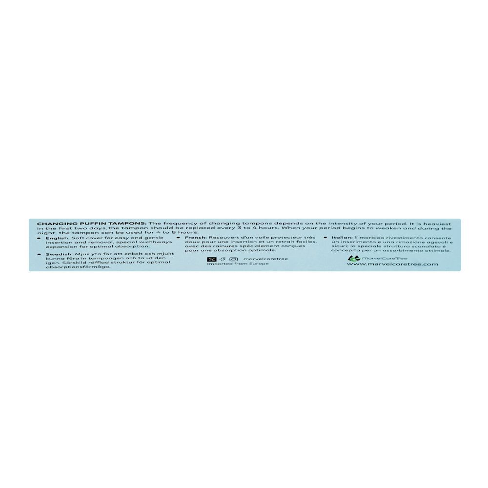 Puffin Tampons, Super Plus, 8-Pack