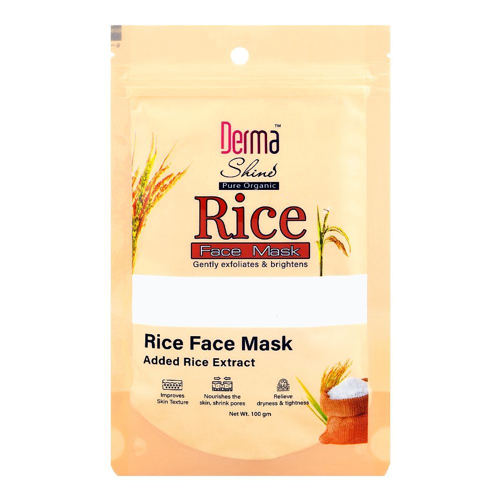 Derma Shine Rice Face Mask, 100g