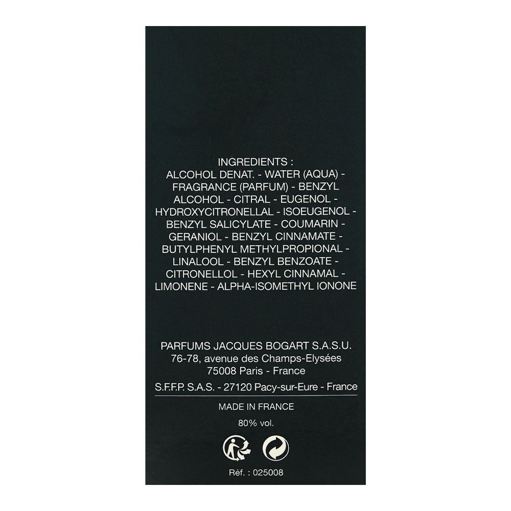 Jacques Bogart, Eau de Toilette, For Men, 90ml