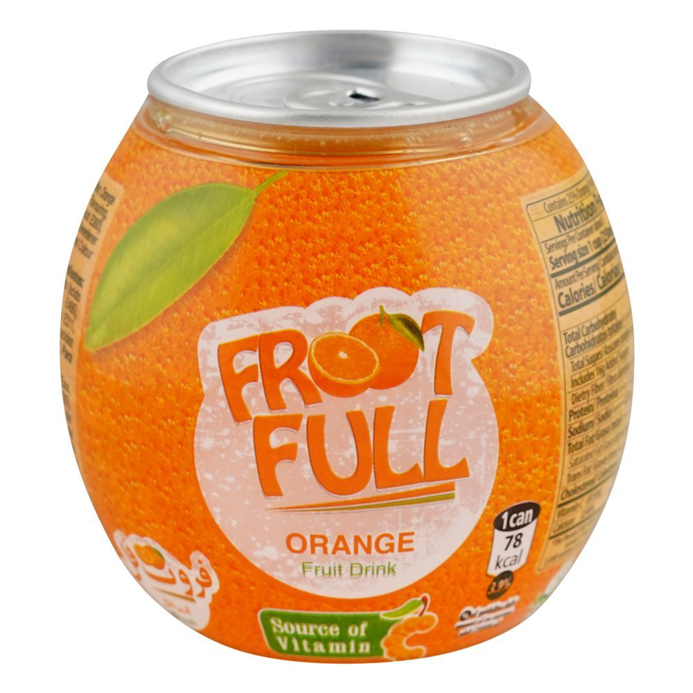 Froot Full Orange Fruit Drink, 250ml Can