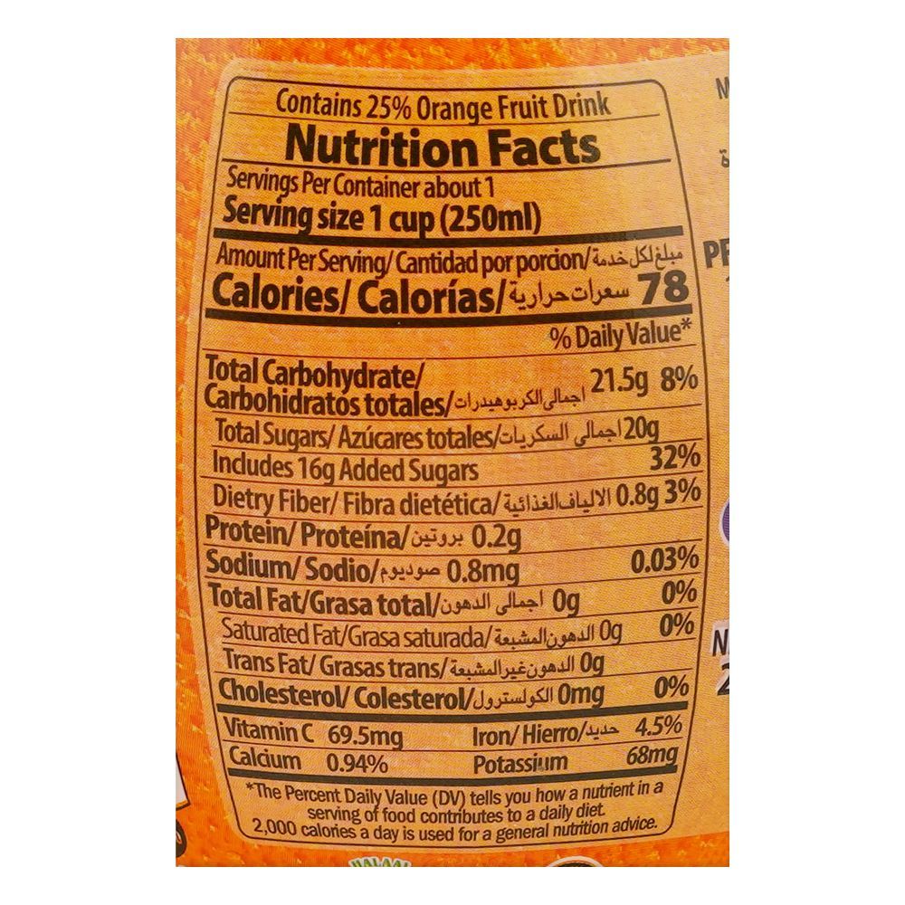 Froot Full Orange Fruit Drink, 250ml Can