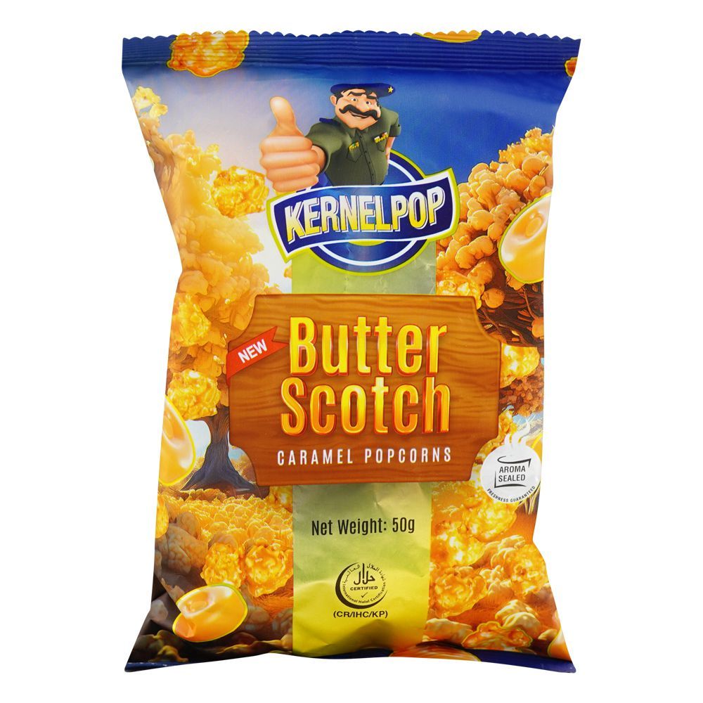 Kernel Pop Butter Scotch Popcorn, 50g