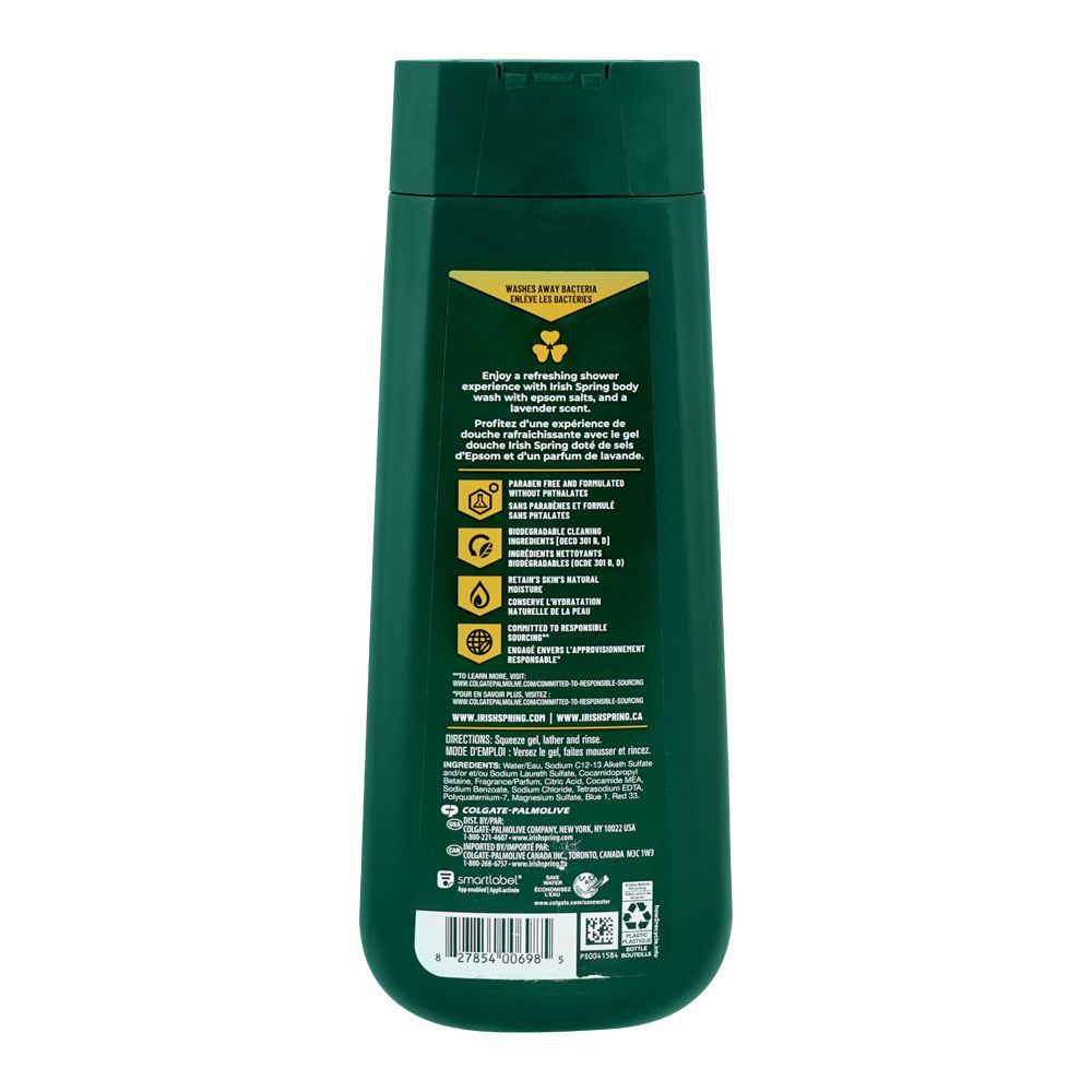 Irish Spring Refresh Moisturizing Face+Body Wash, Epsom Salts ...