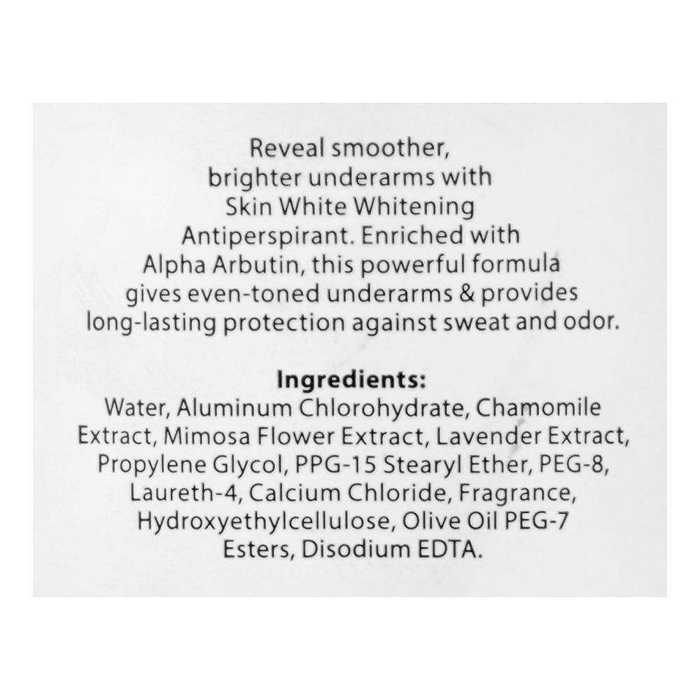 SkinWhite Whitening Antiperspirant Deodorant Roll On with Floral Bouqet ...