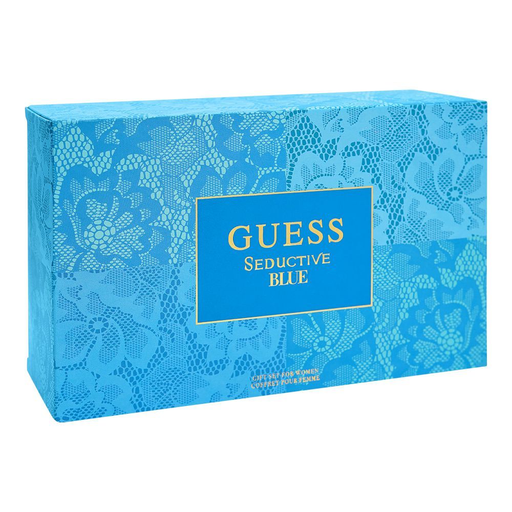 Guess Seductive Blue Gift Set: Eau de Toilette 75ml & 15ml + Body ...