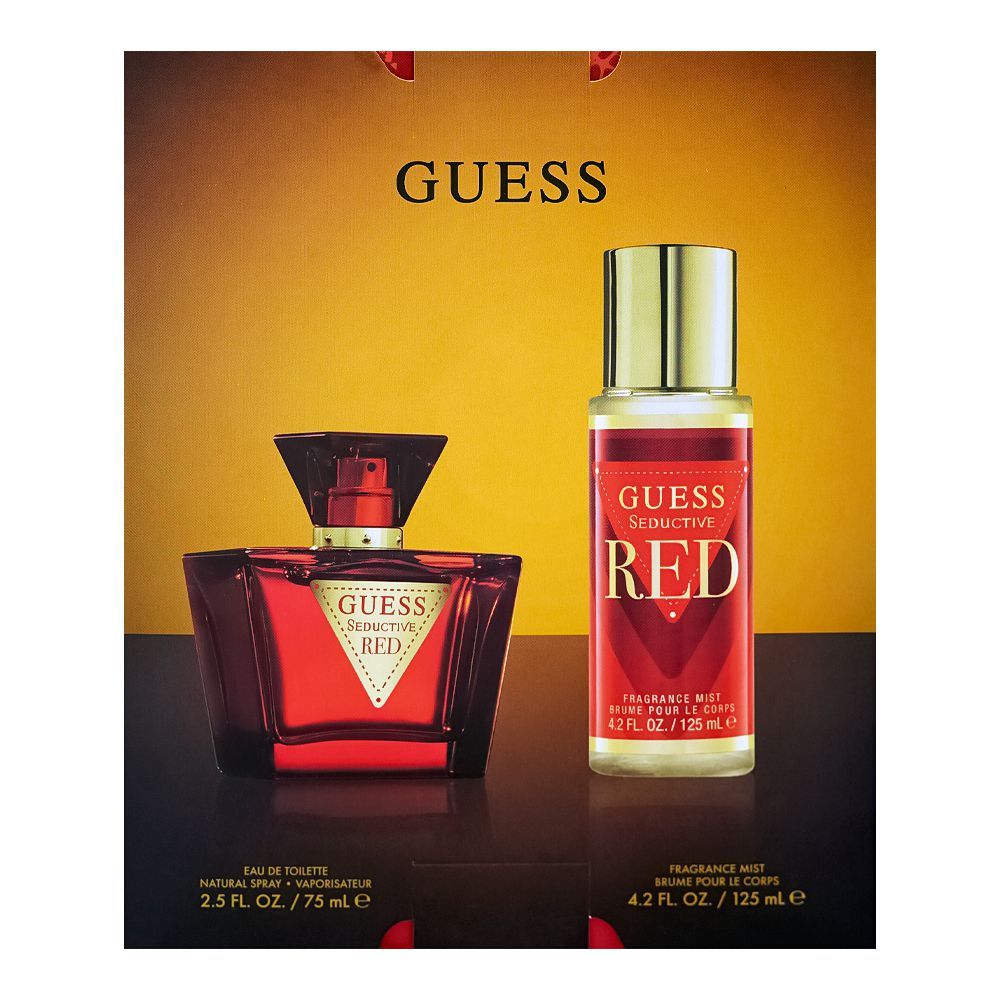 Guess Seductive Red Gift Set: Eau de Toilette 75ml + Fragrance Mist ...