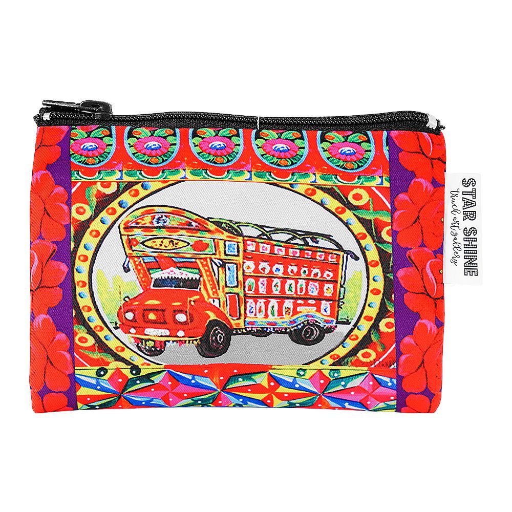 Truck Red Zipper Pouch