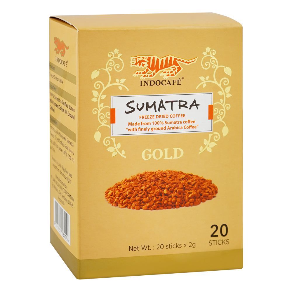 Indocafe Sumatra Gold Coffee Sticks, 20-Pack