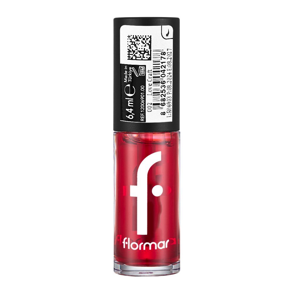 Flormar Water Lip Stain, 6.4ml, 002 Love Craft