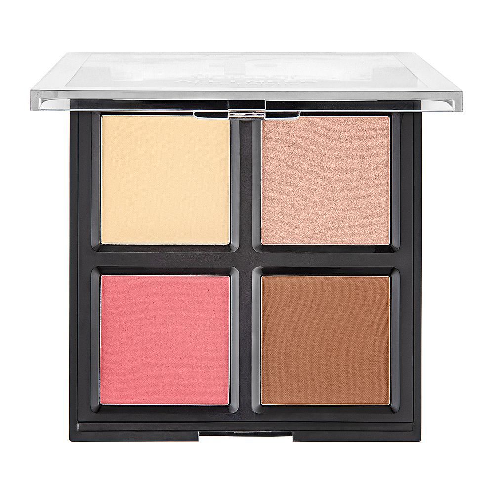 Flormar All Need Face Palette - Face Powder, Blush, Highlighter & Contour (3.4 Each), 4-in-1 Pack