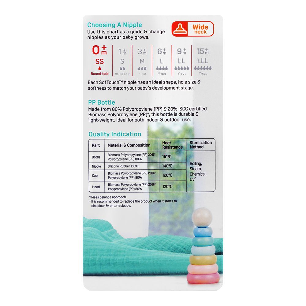Pigeon SofTouch Nursing PP Feeder Bottle, For 0+ Months, 160ml, A81296
