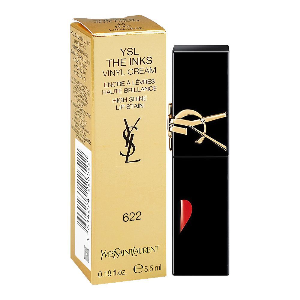 Yves Saint Laurent The Inks Vinyl Cream High Shine Lip Stain, 5.5ml, 622 Plum Liberation