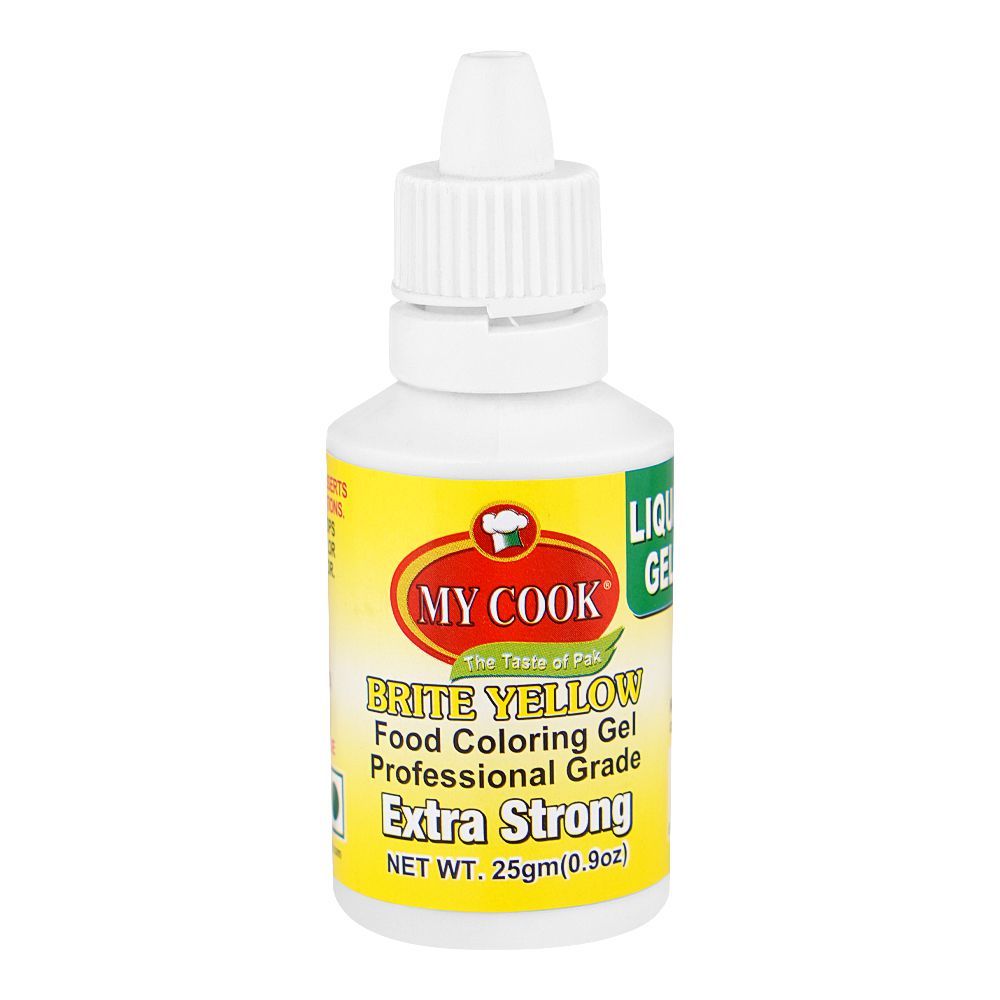 My Cook Bright Yellow Food Coloring Gel, 25g