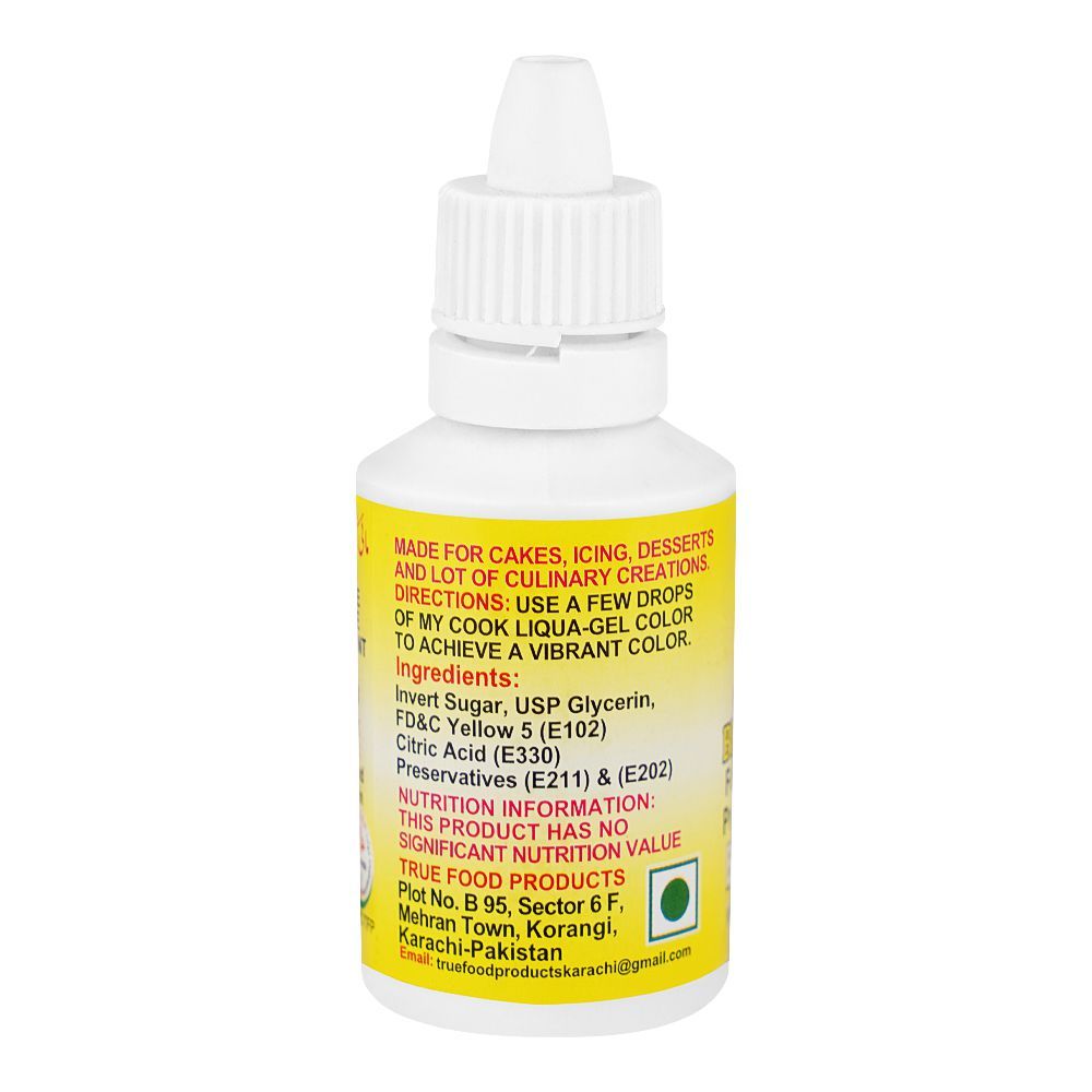 My Cook Bright Yellow Food Coloring Gel, 25g