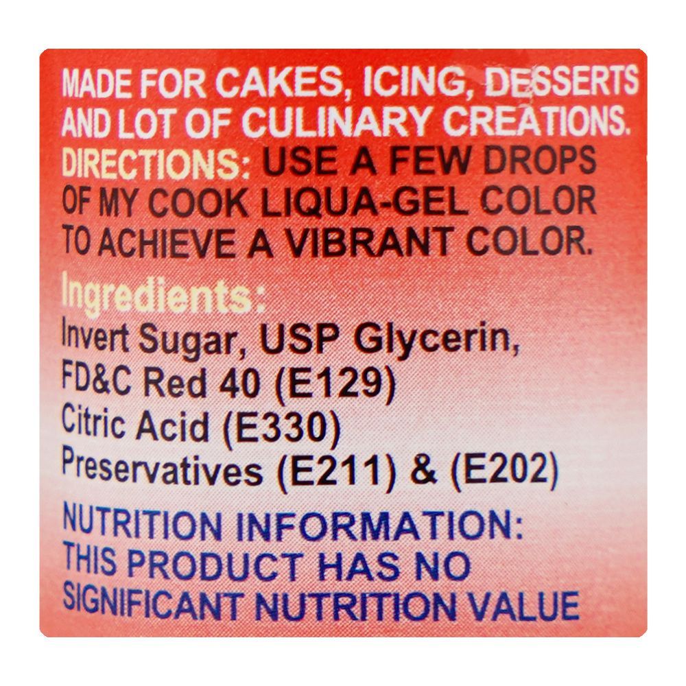 My Cook Velvet Red Food Coloring Gel, 25g