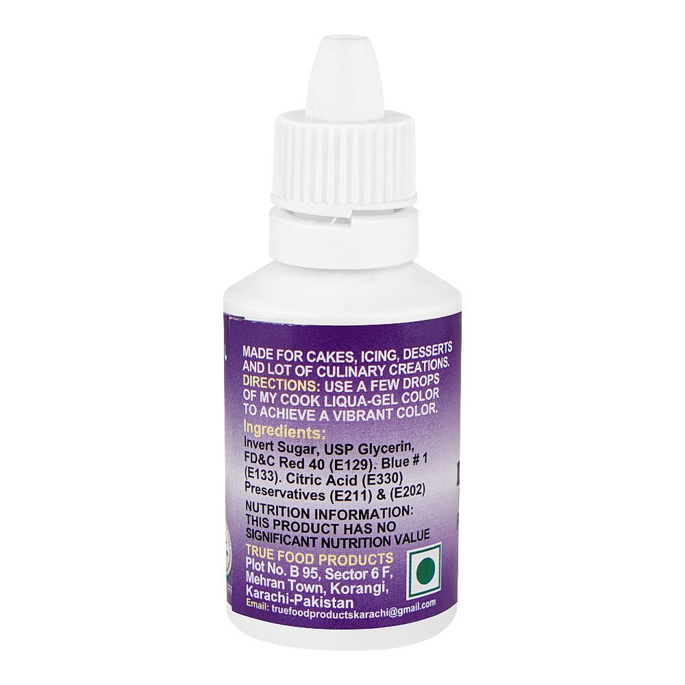 My Cook Deep Purple Food Coloring Gel, 25g