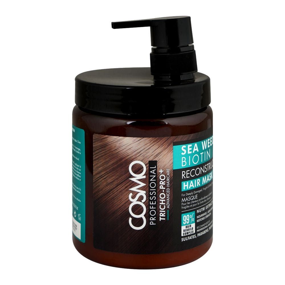 Cosmo Professional Sea Weed Biotin Reconstruct Hair Mask, Sulphate ...